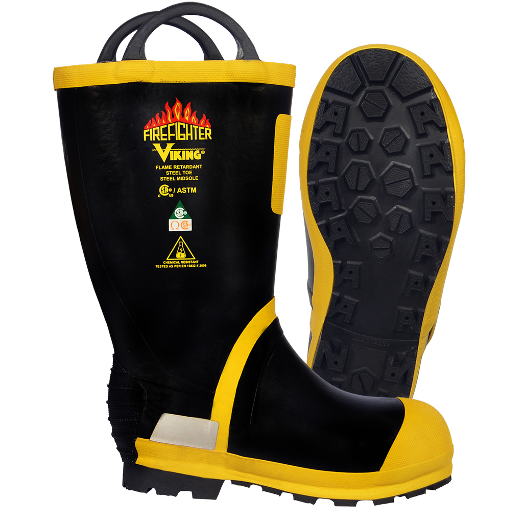 Viking Firefighter Felt Lined Rubber Boots | WFR Wholesale Fire & Rescue