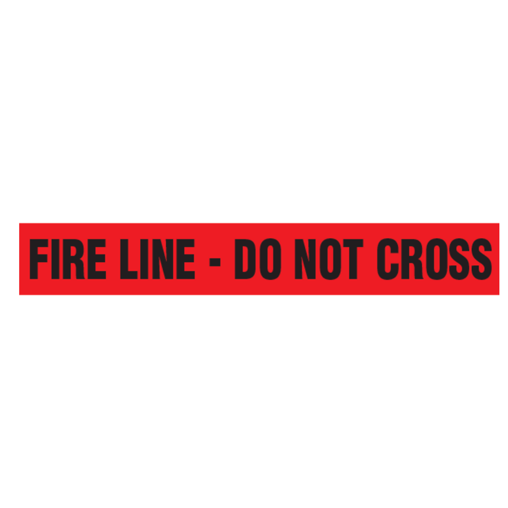Barricade Tape - FIRE LINE - DO NOT CROSS - Red | WFR Wholesale Fire ...